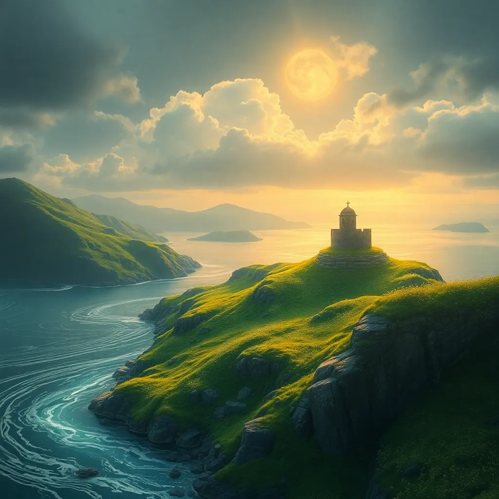The Legend of the Enchanted Isle: A Celtic Creation Tale - Celtic Mythology