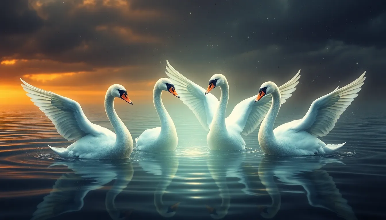 The Four Swans: A Symbol of Transformation - Celtic Mythology
