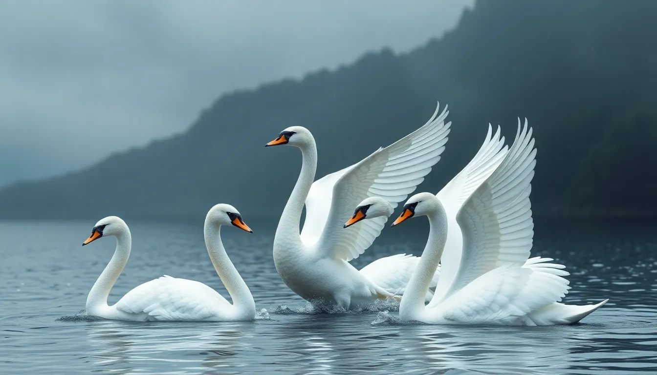 The Four Swans: Symbols of Transformation and Freedom - Celtic Mythology